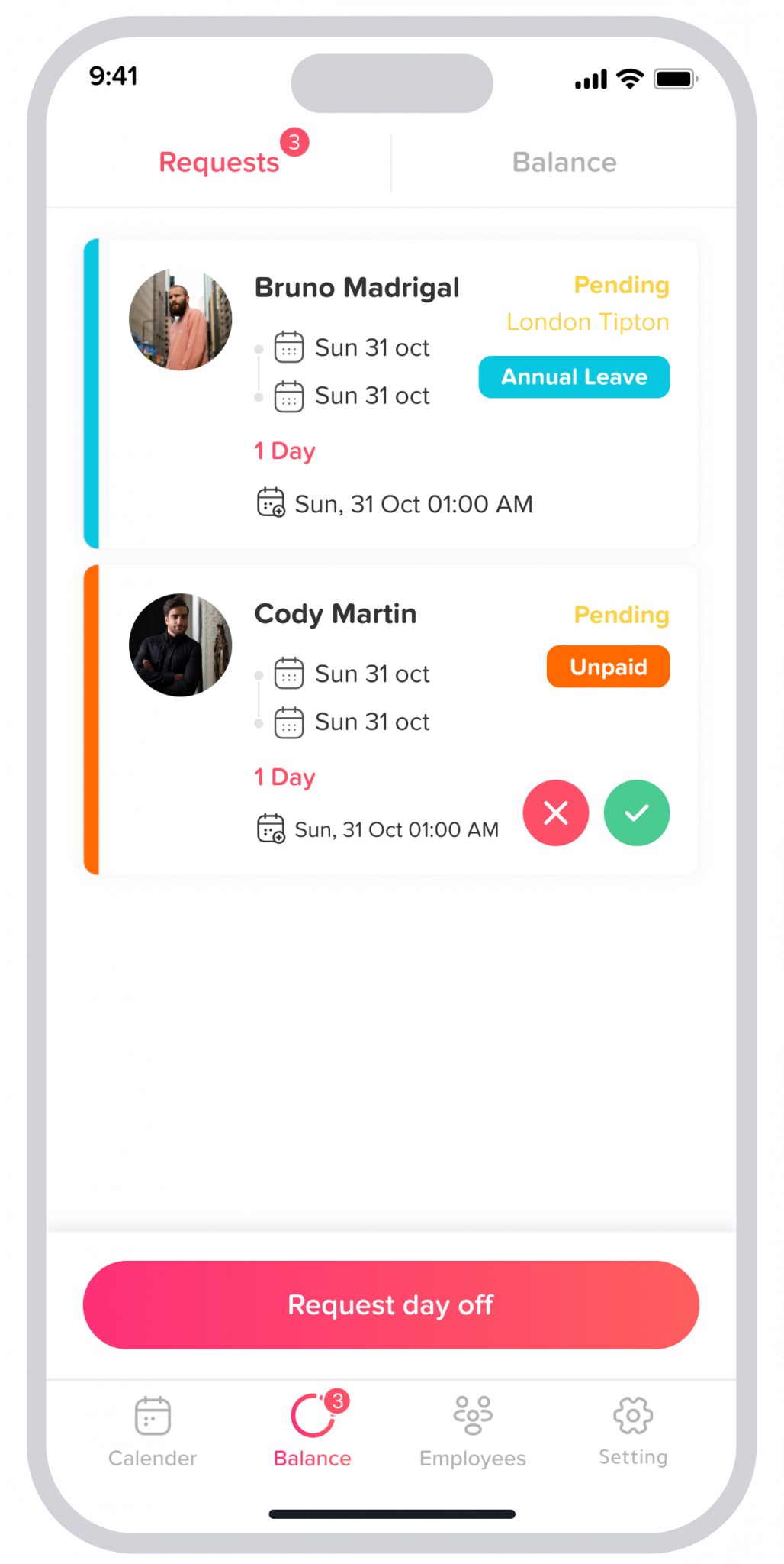 Vacation Tracker | PTO Tracker | Leave Tracker - Day Off