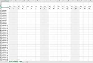Free Excel Template for PTO Tracking 2026 - Day Off
