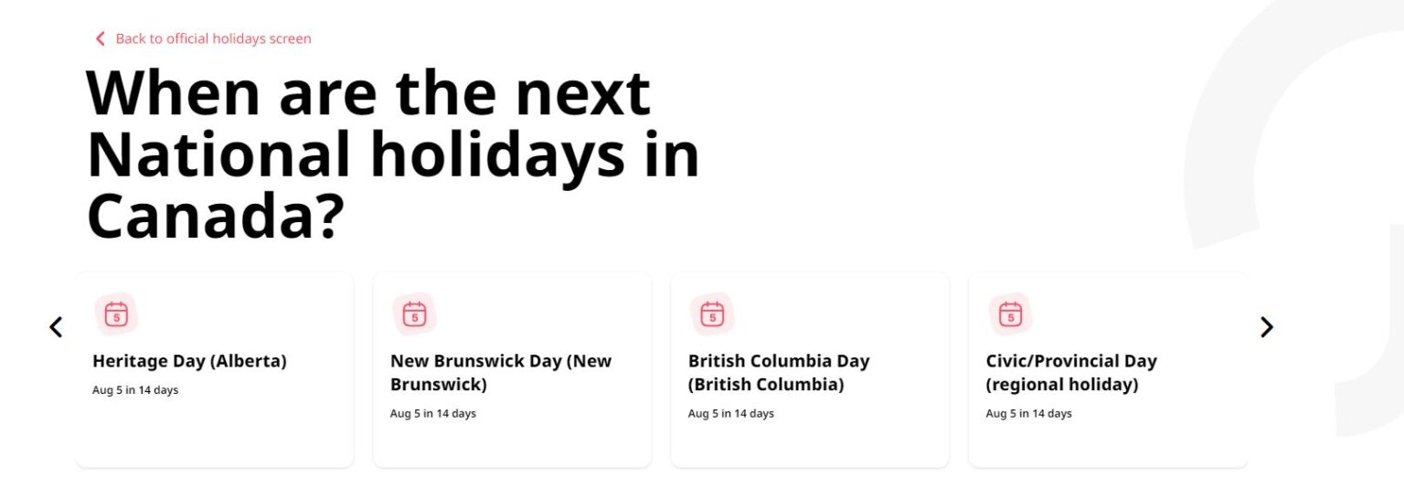 Civic Holiday 2026 - Day Off