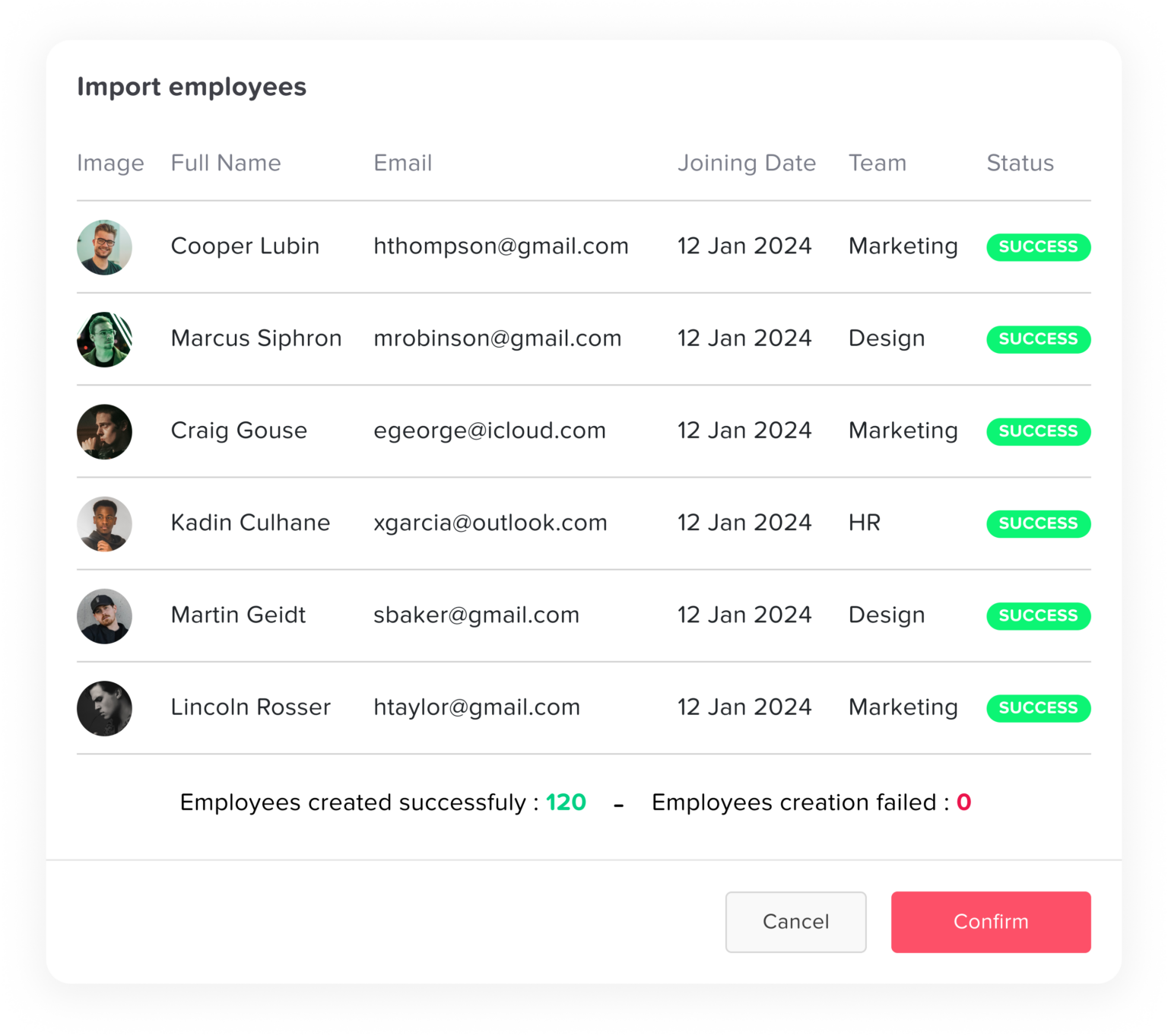 Employees Management - Day Off